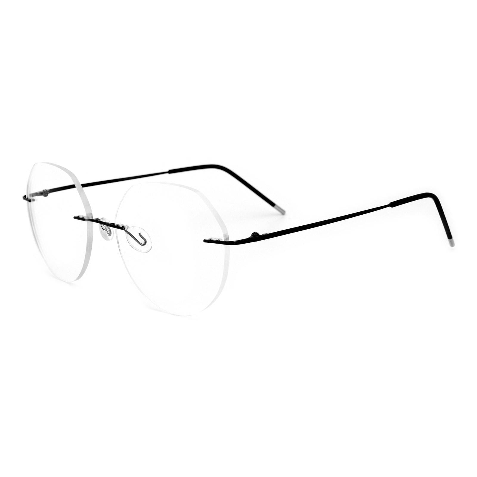 Invisible Round Eyeglasses in Purple - Sllac