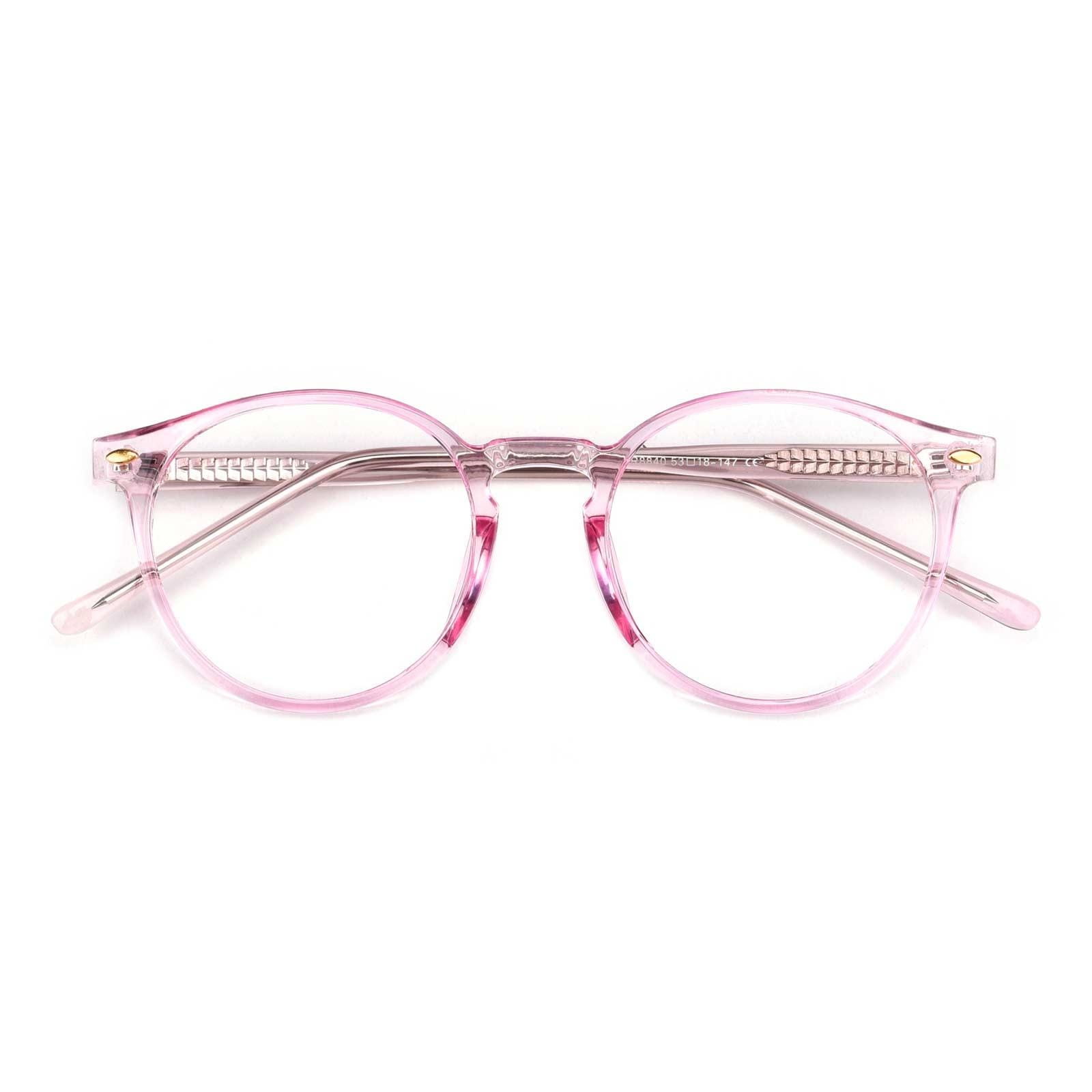 Cain Round Eyeglasses In Gray Sllac