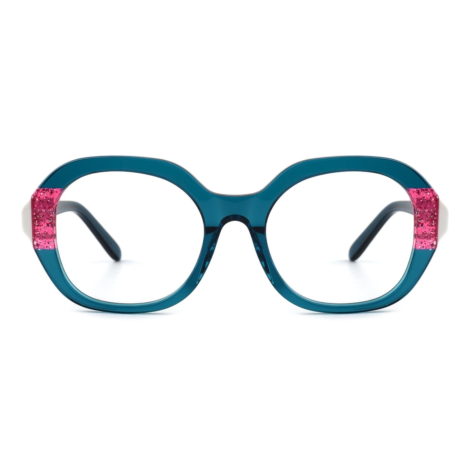 Story Square Eyeglasses In Translucent Sllac