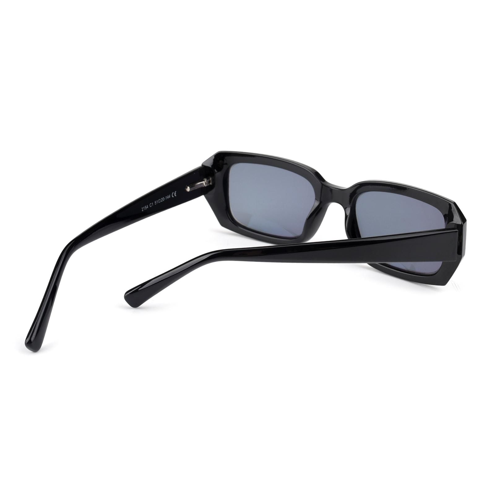Nasira Rectangle Sunglasses In Black Sllac