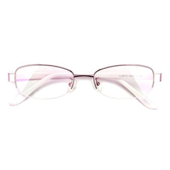Clever Rectangle Eyeglasses in Pink - Sllac