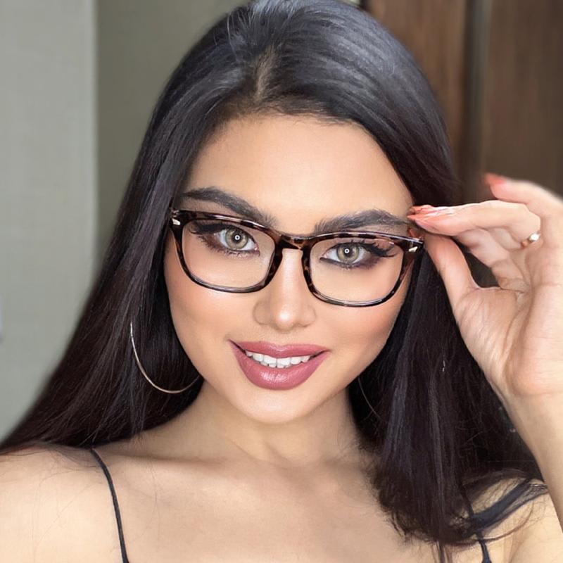 Abel Rectangle Eyeglasses in Gray - Sllac