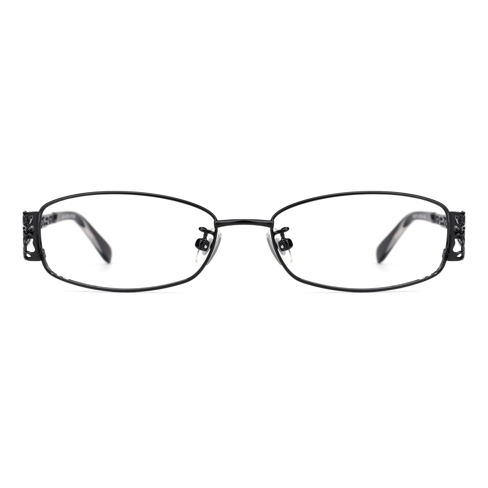 Spider Oval Eyeglasses in Black - Sllac