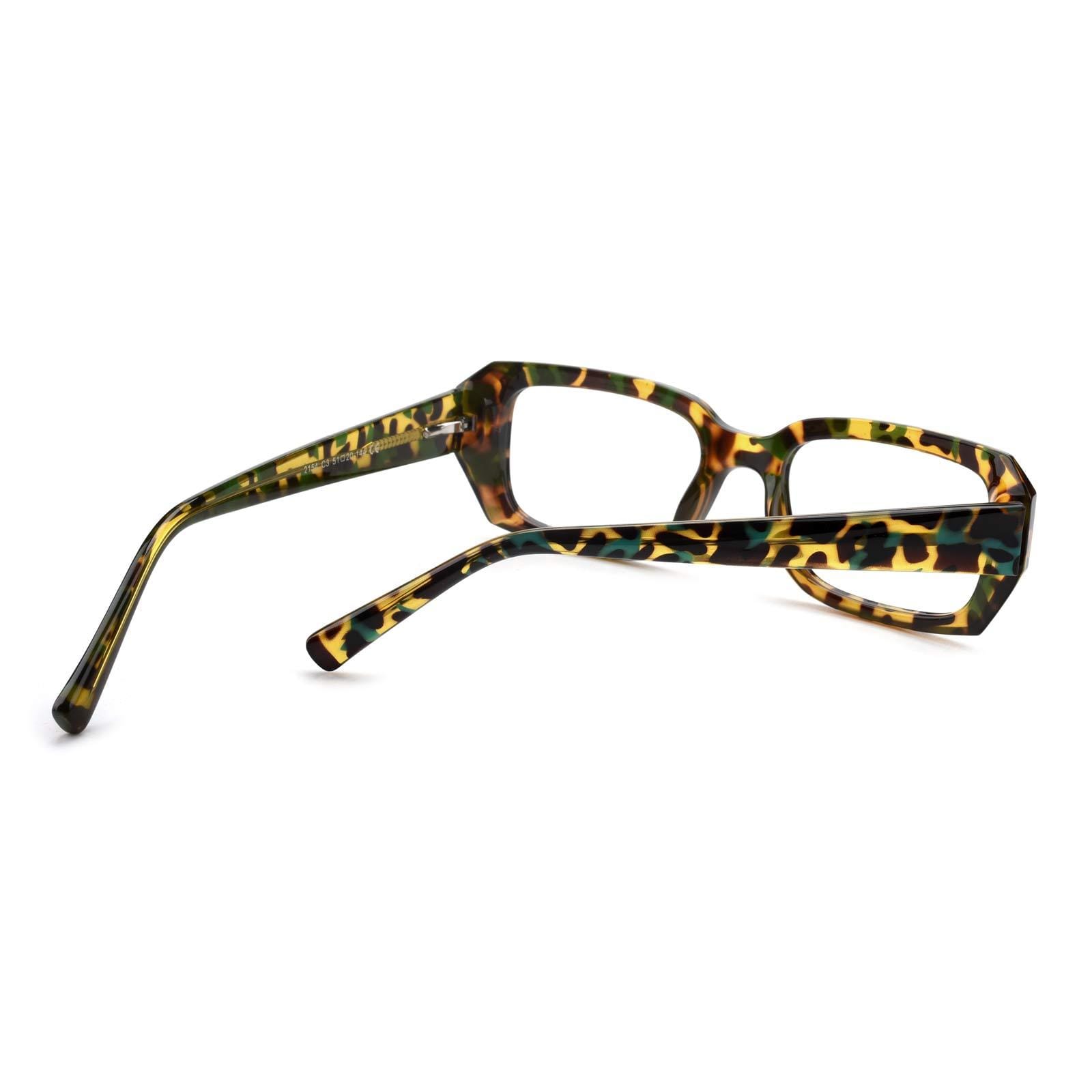 Nasira Rectangle Eyeglasses In Green Sllac