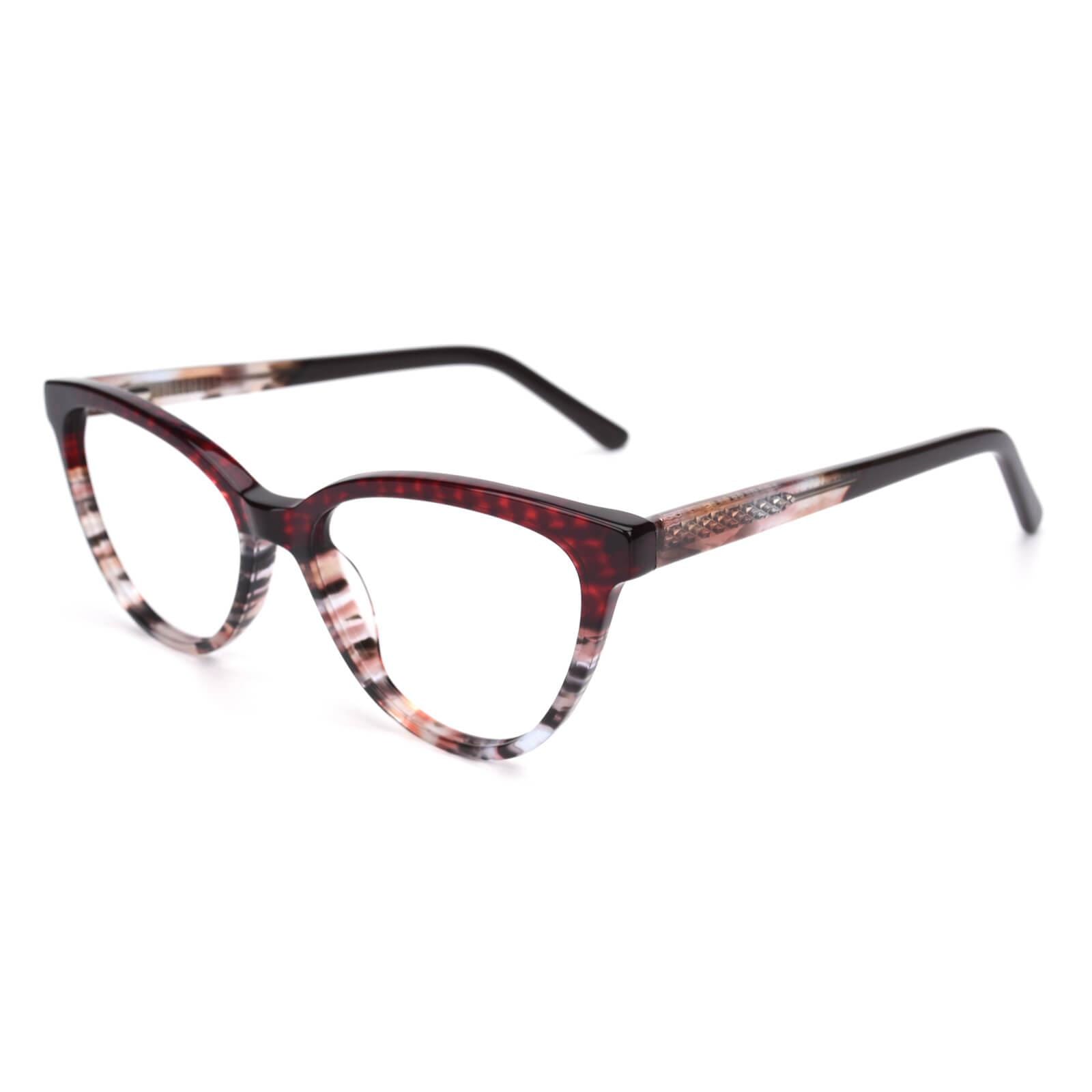 Daphnely Cat Eyeglasses in Red - Sllac