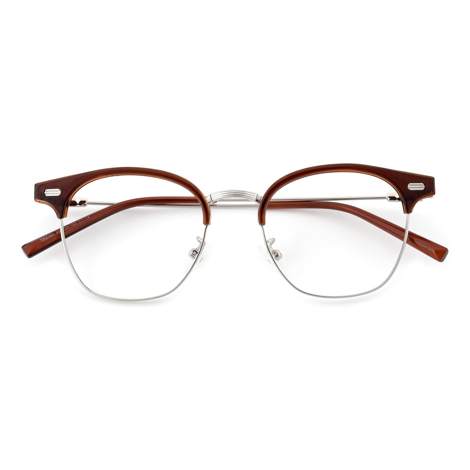 Edrie Browline Eyeglasses in Brown - Sllac