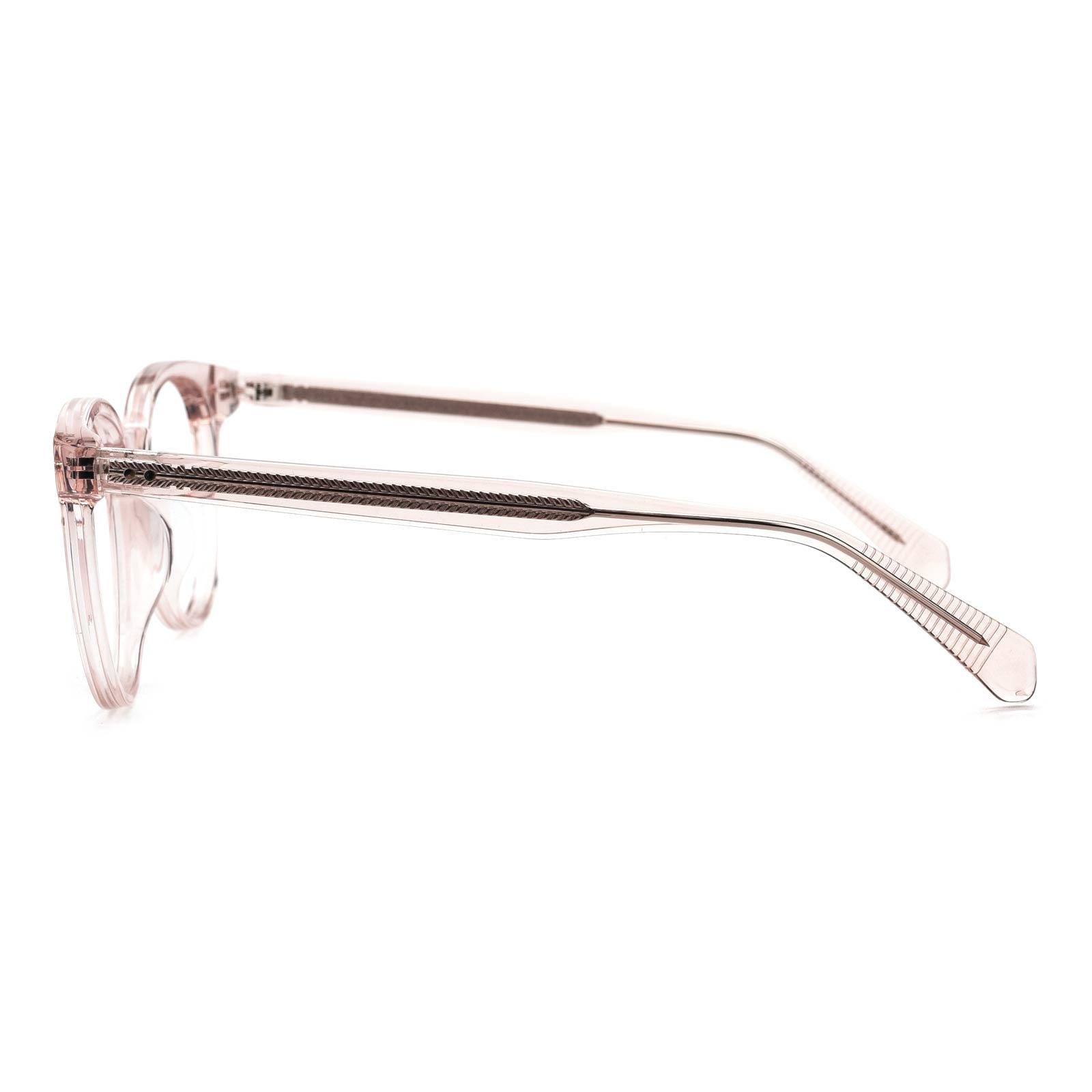 Riley Round Eyeglasses In Black Sllac
