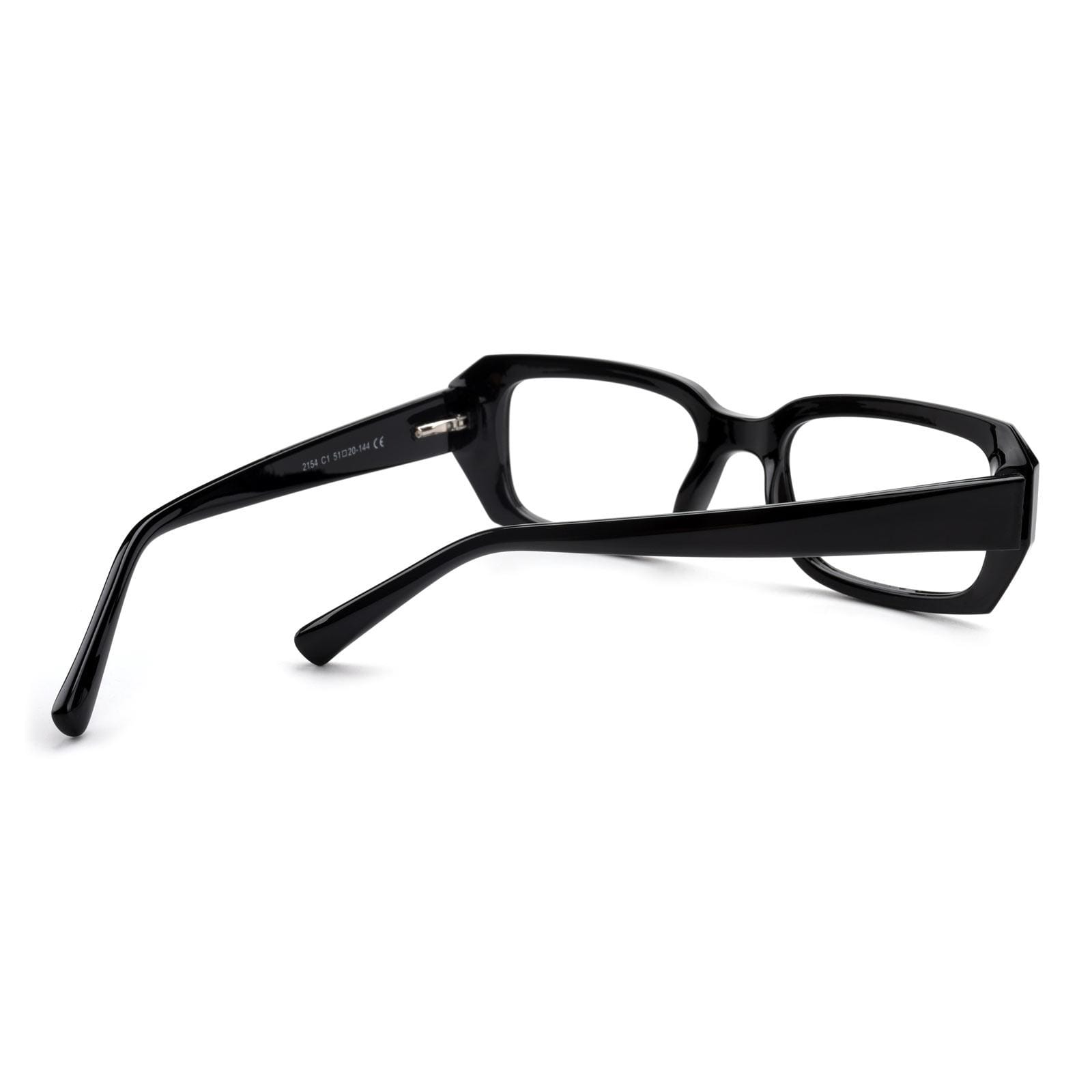 Nasira Rectangle Eyeglasses In Black Sllac