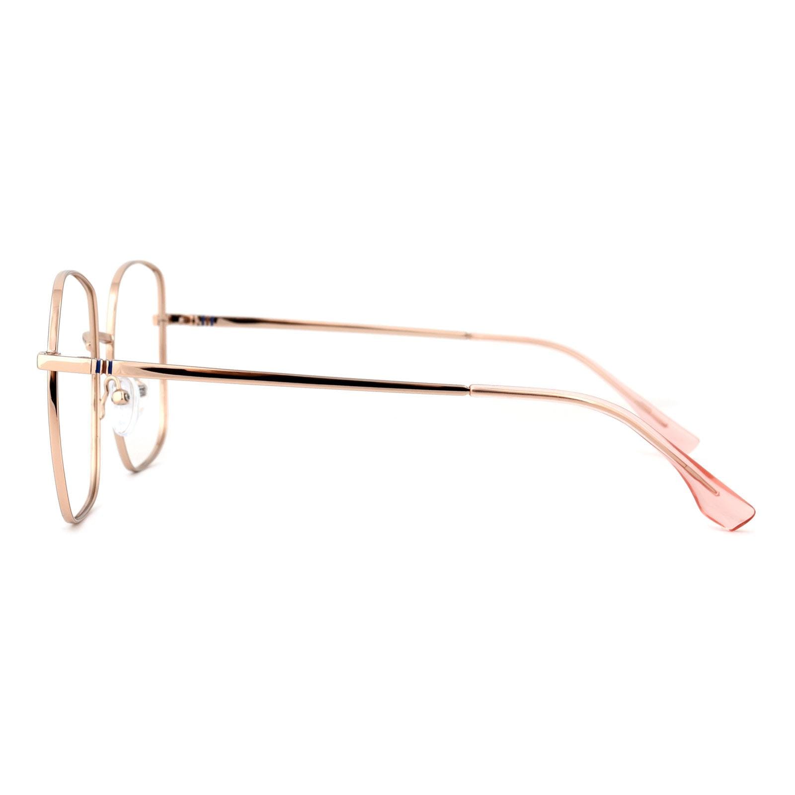 Gussie Square Eyeglasses in Gold - Sllac