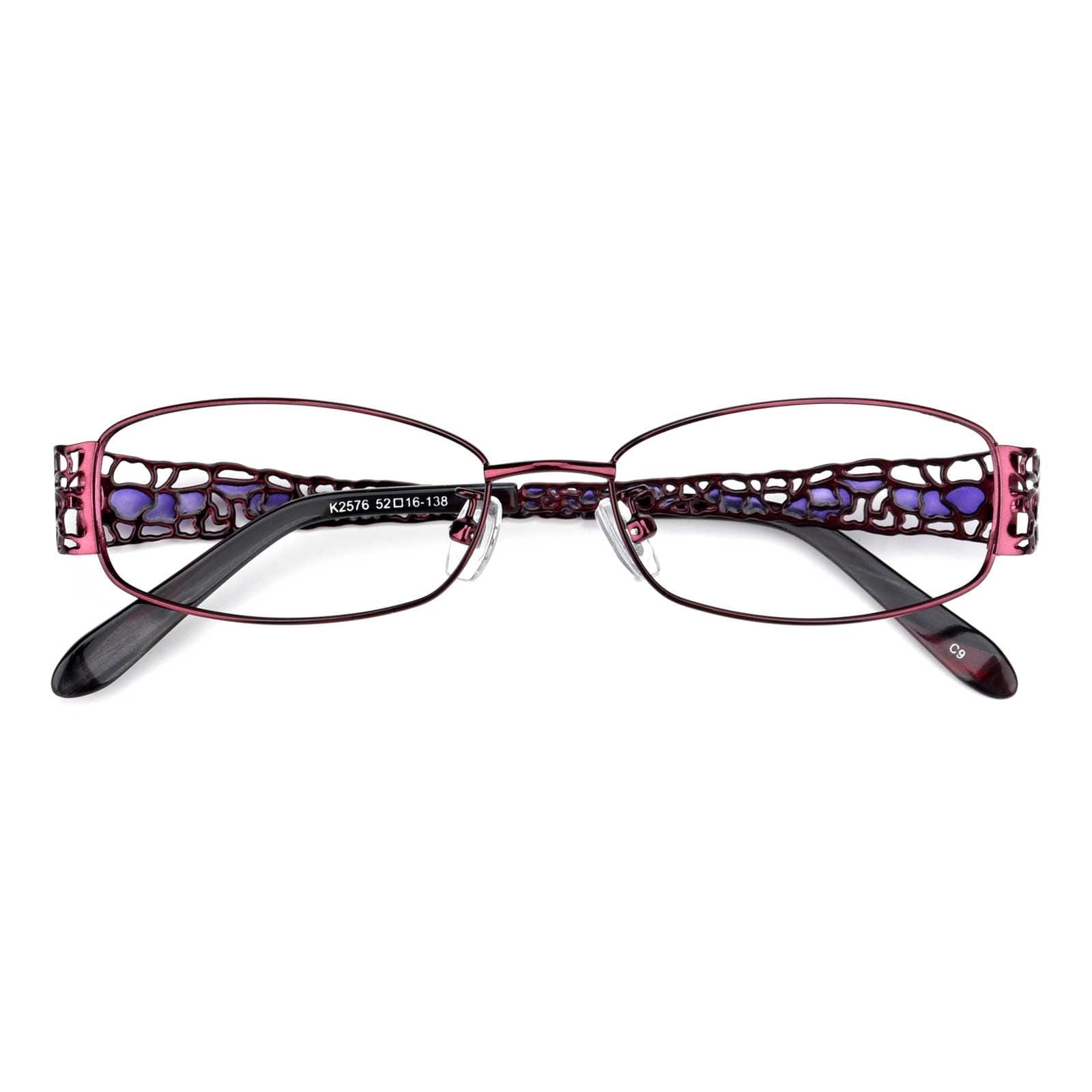 Spider Oval Eyeglasses in Black - Sllac