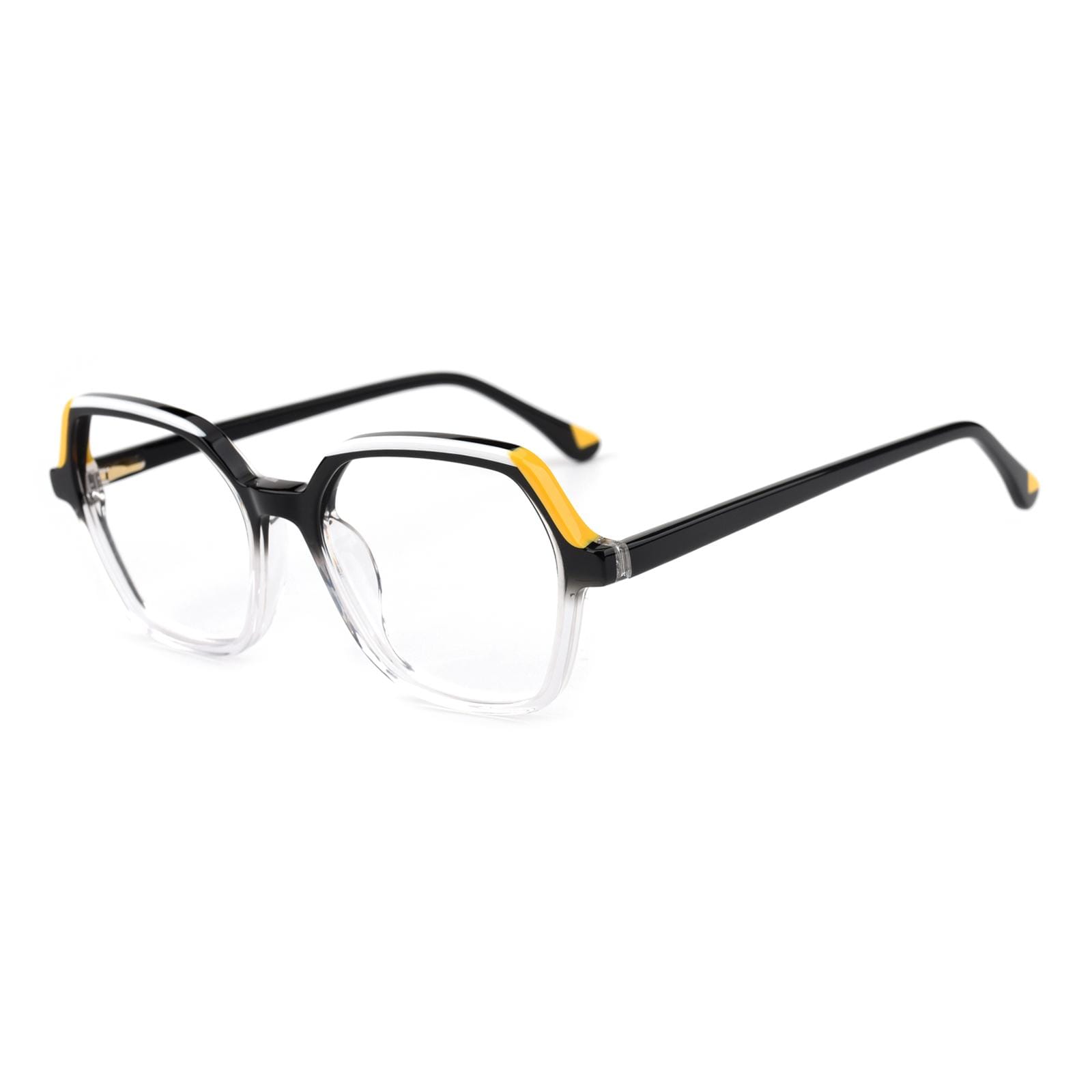 Riley Square Eyeglasses In Black Sllac