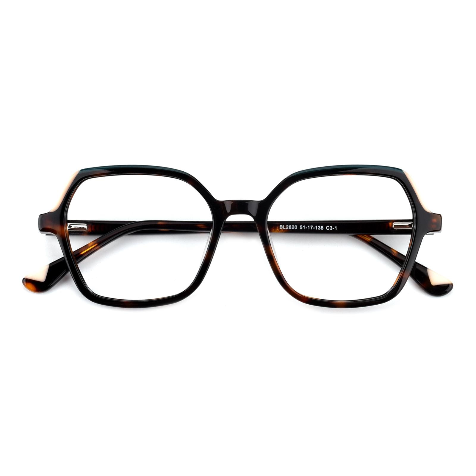 Riley Square Eyeglasses in Black - Sllac
